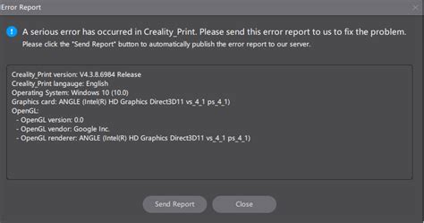 Creality Slicer Software For My K1 Keepa Crashing Whenloading