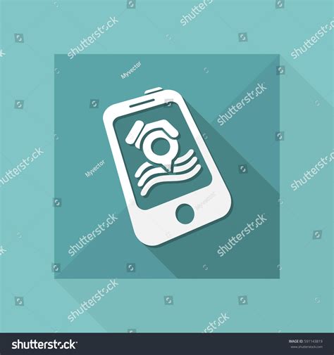 sea position pointer application stock vector royalty free 591143819