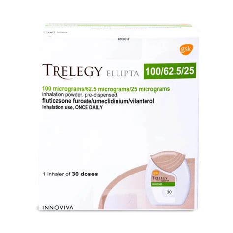 Trelegy Ellipta 100 62 5 25 Mcg Inhalation