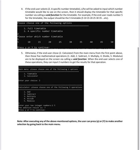 Solved Exercise Various Math Operations Using Void Chegg