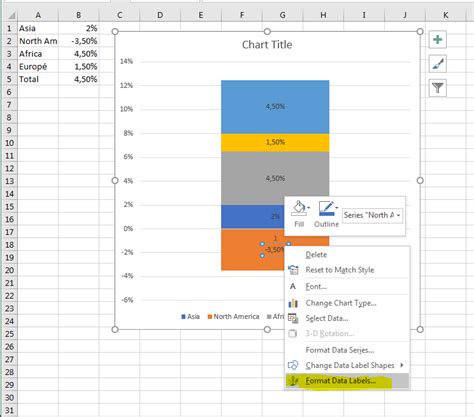 Displaying Data In Excel S Stack Column Chart Stack Overflow