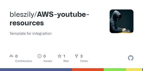Github Bleszilyaws Youtube Resources Template For Integration