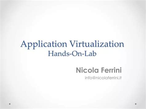 Ppt Application Virtualization Hands On Lab Powerpoint Presentation Free Download Id1655013