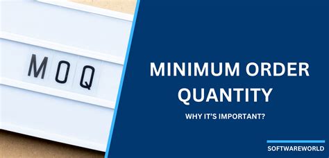 Minimum Order Quantity All You Need To Know Softwareworld
