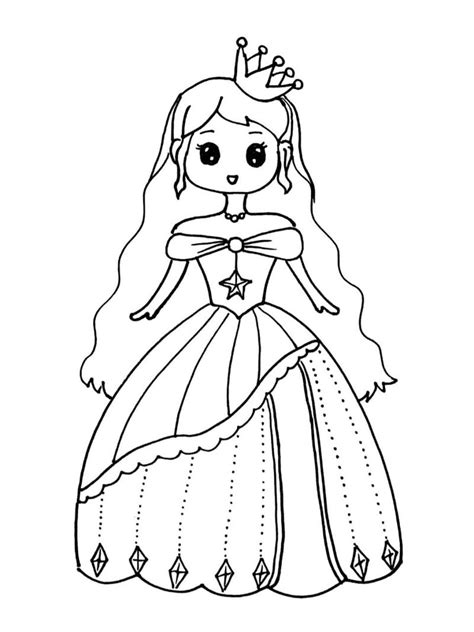 公主上半身简笔画怎么画（流行17张） 简笔画图片大全