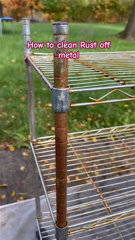 howto clean rust off metal cleaninghacks diyer diy cleaningtips