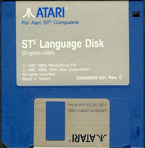 Atari St Atari Ste Language Disk Rev C Scans Dump Download Screenshots Ads Videos