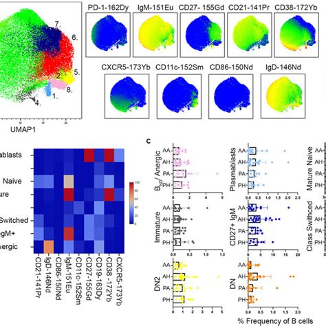 Unsupervised Clustering And Dimension Reduction Analysis Of Myeloid And