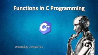 Function In C Programming Pptx Web Development Internet