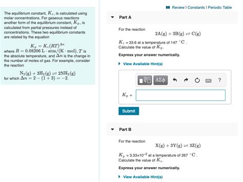 solved the equilibrium constant kc is calculated using