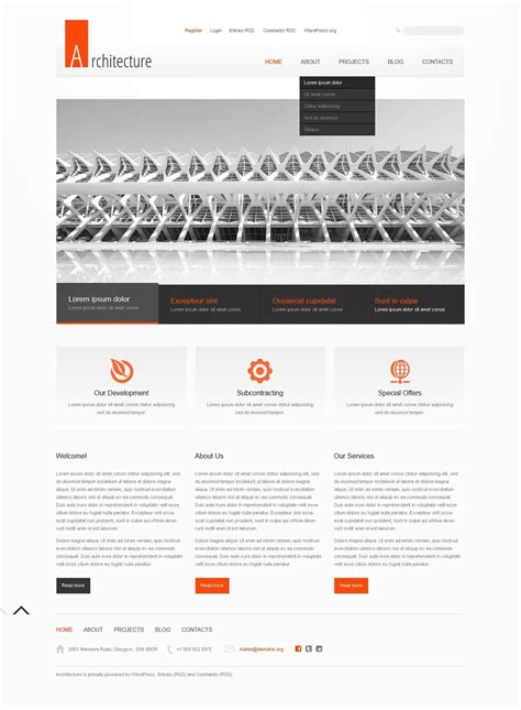 Architecture Wordpress Theme 40255