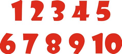 Big Solutions Red Numbers 1 10