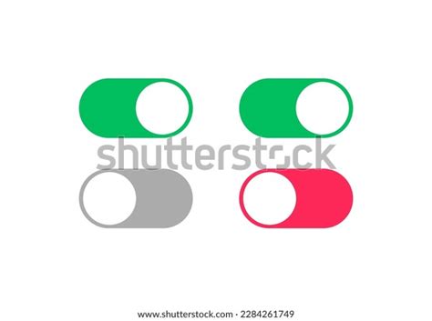 On Off Toggle Switch Buttons Icon Stock Vector Royalty Free 2284261749 Shutterstock