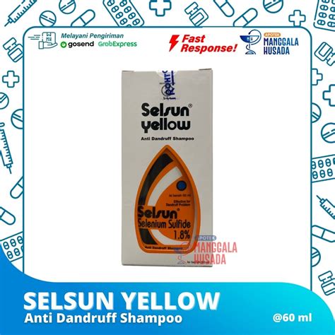 Jual Selsun Yellow Anti Dandruff Shampoo 60 Ml Shopee Indonesia