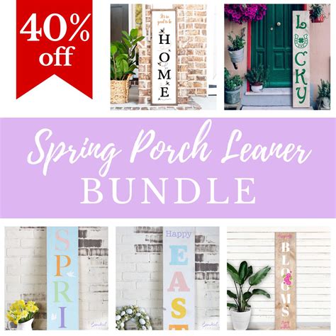 spring porch leaner bundle essential stencil