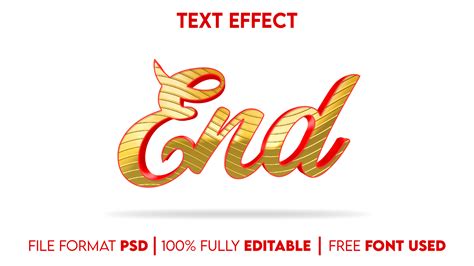 End Editable Text Effect 31217521 PSD