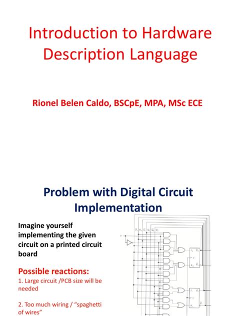 module 1 introduction to hardware description language pdf