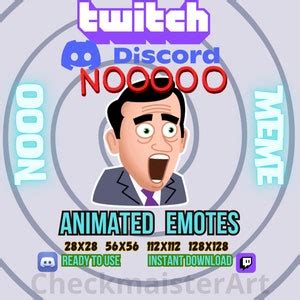 Animated Nooo Meme Emote Twitchdiscord Streamer Emotes Instant