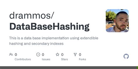 github drammos databasehashing this is a data base implementation