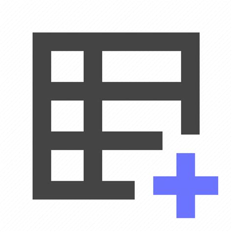 Spreadsheet Table Insert Add Create New Column Icon Download On Iconfinder