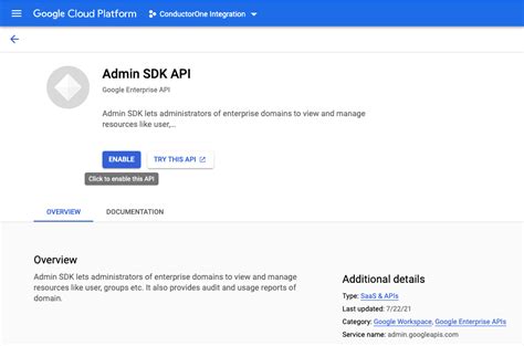 Set Up Google Identity Platform Integration ConductorOne Docs