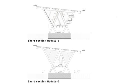 Two Diagrams Showing The Different Sections Of A Structure That Are Connected To Each Other