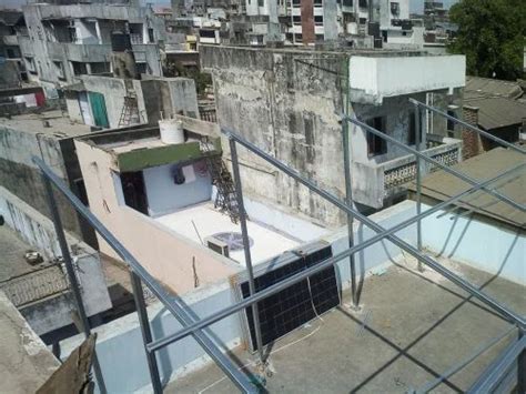 Steel Modular Solar Module Mounting Structure Bearable Wind Speed 150 Kmph Thickness 2mm At