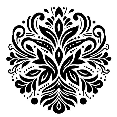 Ornate Black And White Floral Mandala 4 65397664 Vector Art At Vecteezy