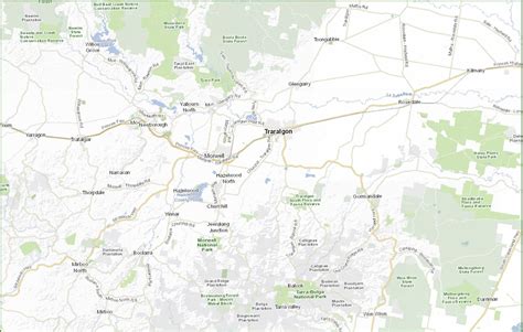 Vicmap 8121 8221 Moe Traralgon 100k Topographical Map