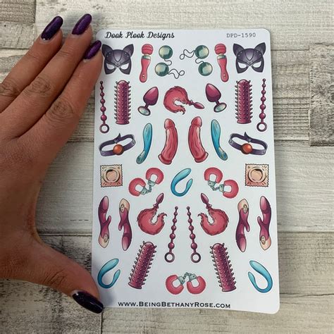 Sex Bdsm Intimate Stickers For Various Planners Hobonichi Kikki K