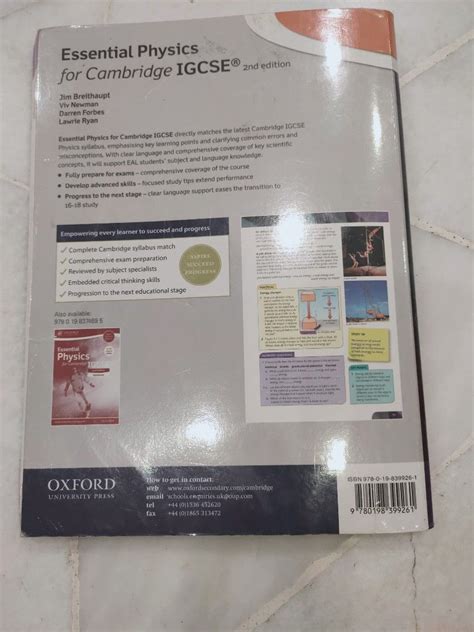 Igcse Physics Text Book Hobbies And Toys Books And Magazines Textbooks On Carousell