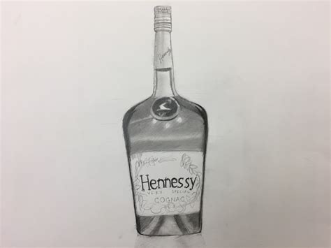 Hennessy Bottle Drawing At Explore Collection Of