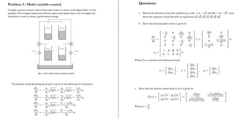solved problem 3 multi variable control questions consider