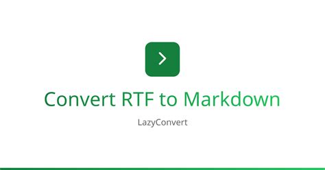 Rtf To Markdown Online Converter Free