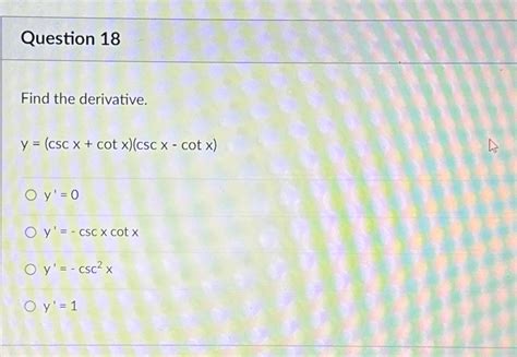 Solved Question 18Find The Chegg Com