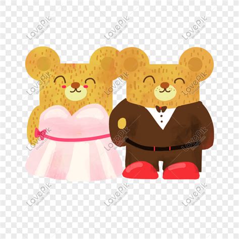 노란 곰 손으로 그린 그림 Png 일러스트 무료 다운로드 Lovepik