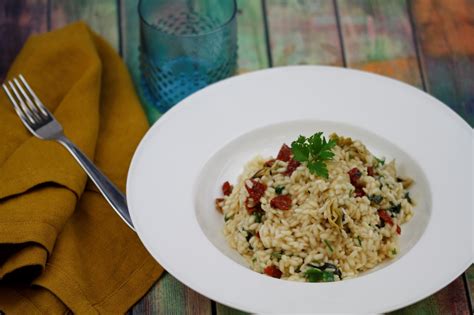 Winter Risotto Recipe Featuring Artichoke Sun Dried Tomato