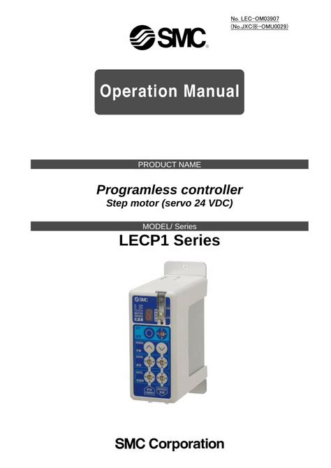 PDF Step Motor Servo 24 VDC Smcworld Com Servo Control Enables The Positioning And The