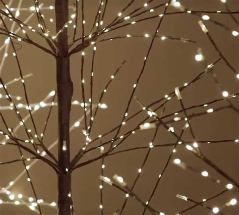 Unique Lit Twig Trees Fake Outdoor Hanging Baskets