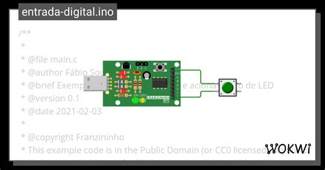 entrada digital wokwi esp32 stm32 arduino simulator