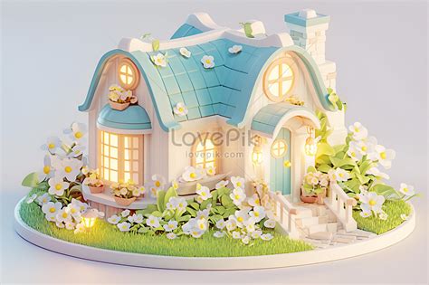 정원 창고 디오라마 일러스트 무료 다운로드 Lovepik