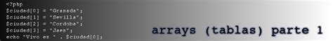 Introducción a la programación Arrays Tablas Parte 1