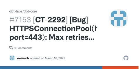 Ct 2292 Bug Connectionpoolhost Port443 Max Retries Exceeded With