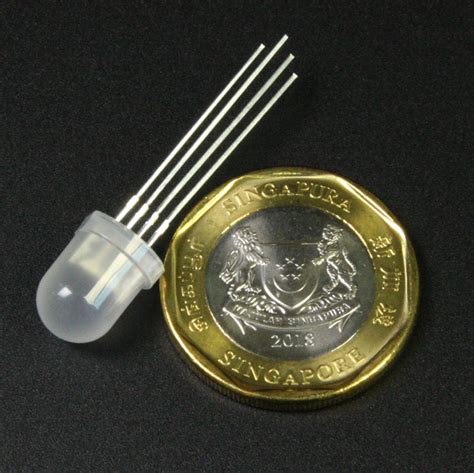 Ws2812 Diffused Rgb Led Pth 8mm