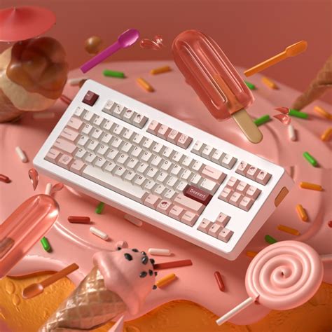 Bộ Keycap Jkdk Dessert Cherry Profile Pbt Dyesub
