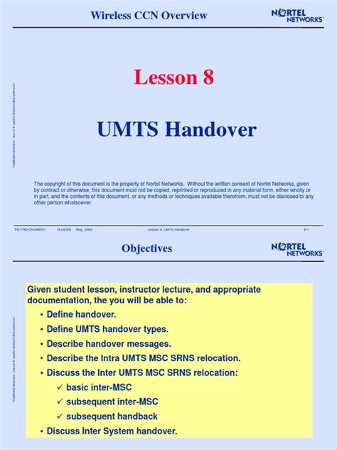 Handover Pdf Telecommunications Standards Computer Networking