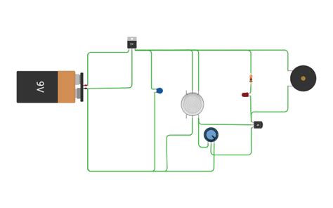 circuit design smoke detection alarm tinkercad