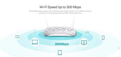 Tp Link 300 Mbps Wireless Vdsladsl Modem Router Single Band