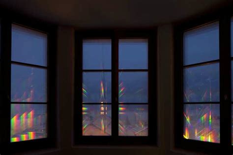 Diffraction Grating Film On Window Artwork Artfacts