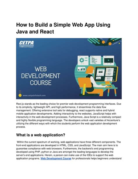 Ppt How To Build A Simple Web App Using Java And React Powerpoint